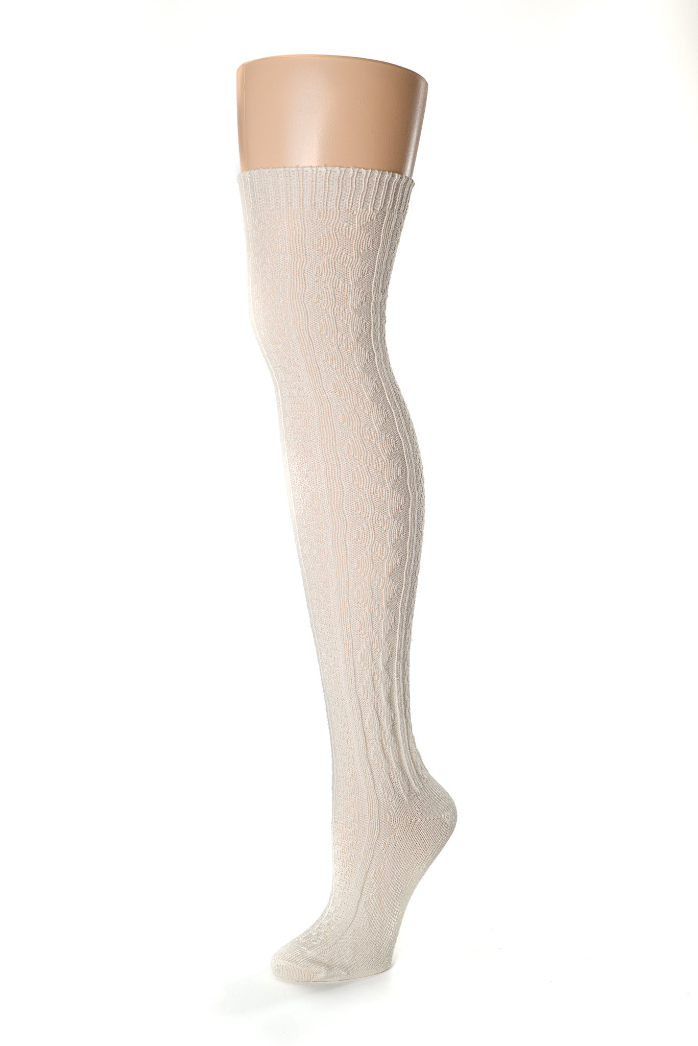 Cabled Cotton Stockings | Delp Stockings