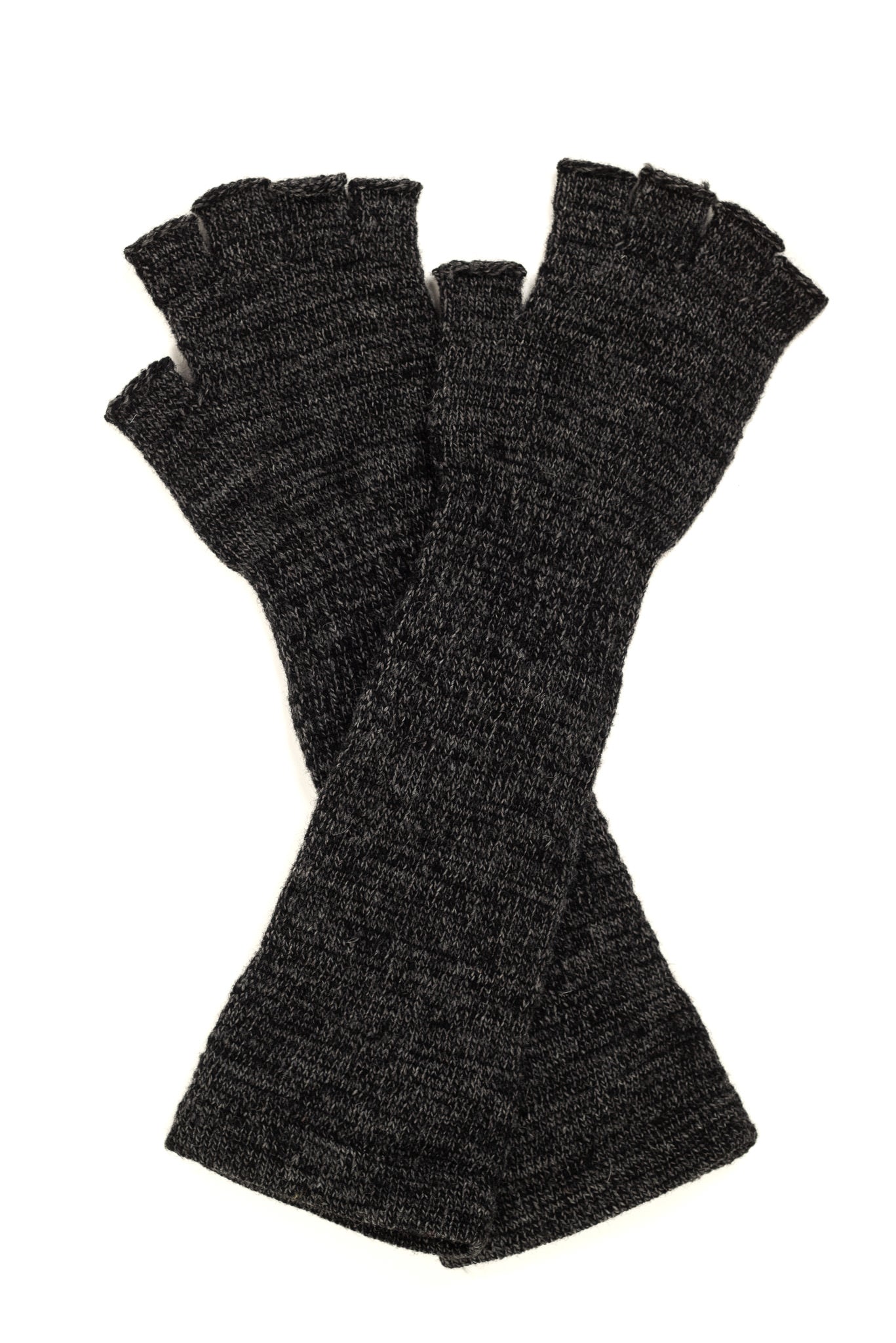 Long Wool Fingerless Mitts | Delp Stockings